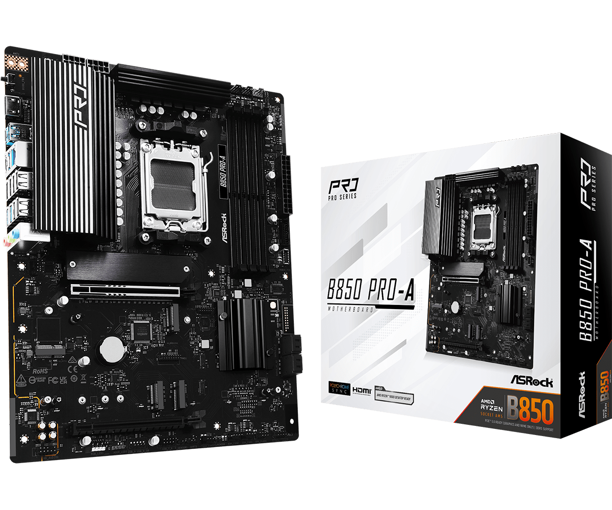 ASRock B850M Pro-A AM5 Micro ATX Motherboard - Newegg.com